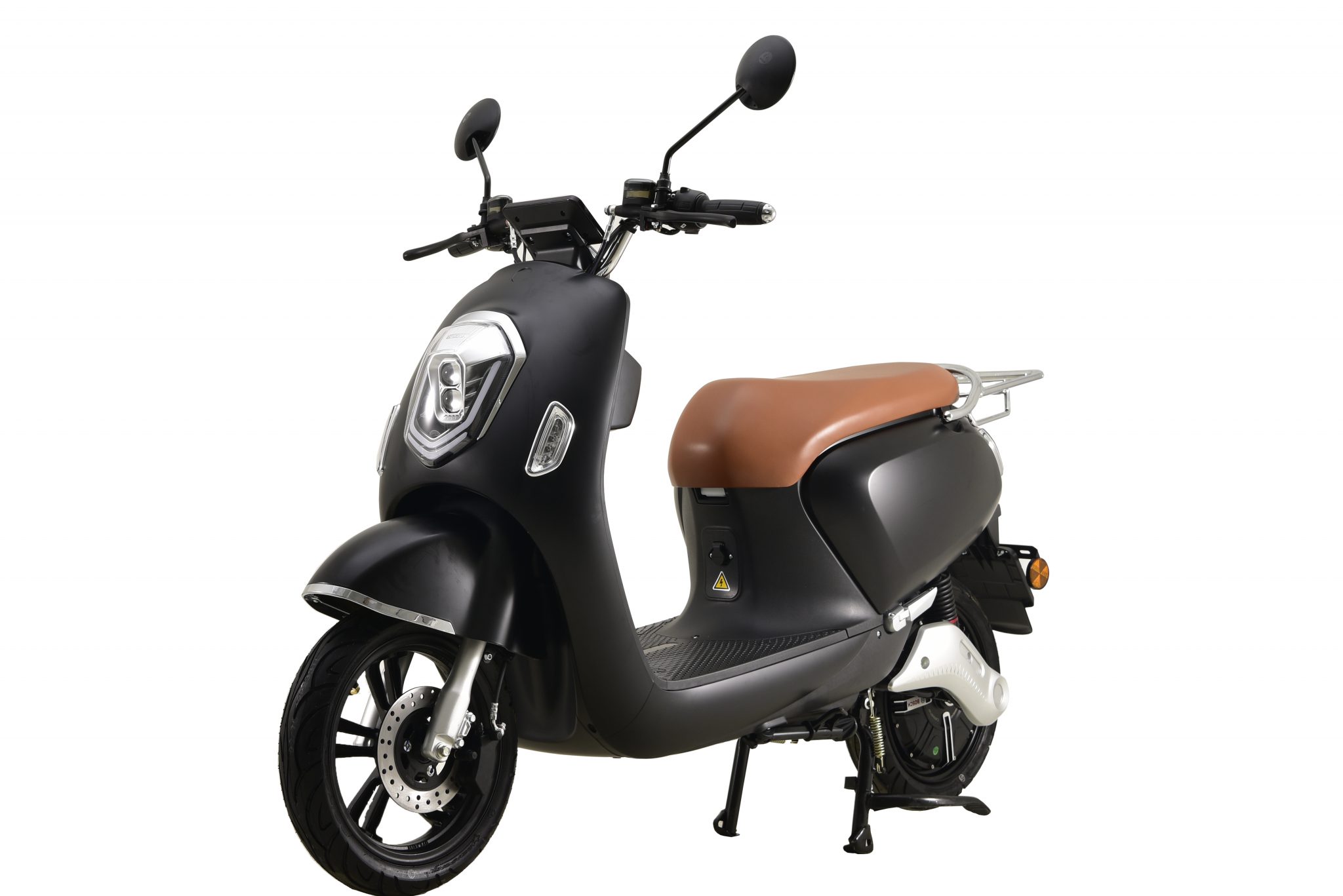 Elektrische E-Scooter Q Crystal Mat Zwart - Scootershop Weert